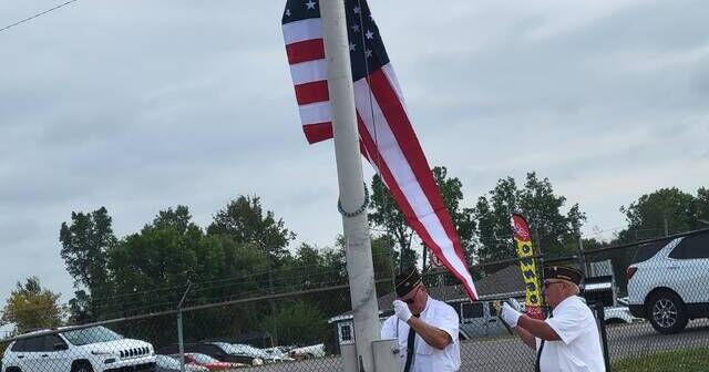 Crest Marine dedicates new flag pole | Local News | argus-press.com