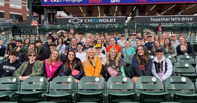 OHS students take in a Tigers game, learn about the business of ...