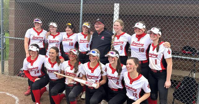 Laingsburg softball coach collects milestone victory as Wolfpack sweeps ...