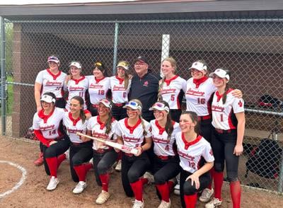 Laingsburg softball coach collects milestone victory as Wolfpack sweeps O-E to stay unbeaten ...