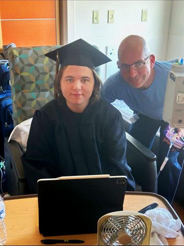From a hospital bed, Luke Dolehanty graduates — and keeps fighting ...