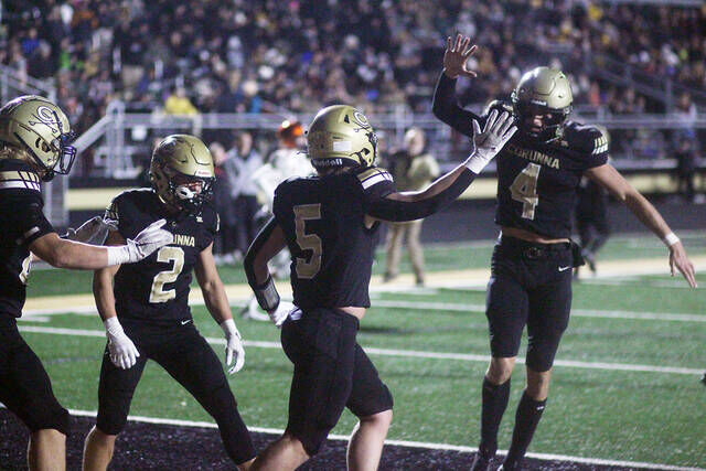 Good times still rolling in Corunna: Cavaliers crush Fenton 57-7 to ...