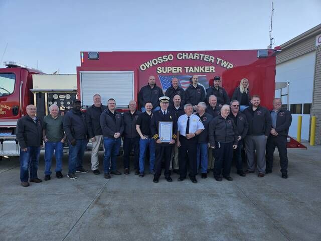 Retired Owosso Twp. firefighter feted for his 51 years of service ...