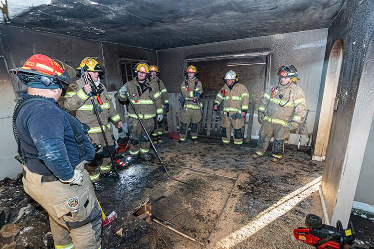 Fire Departments use vacant house for fire training | Local News ...