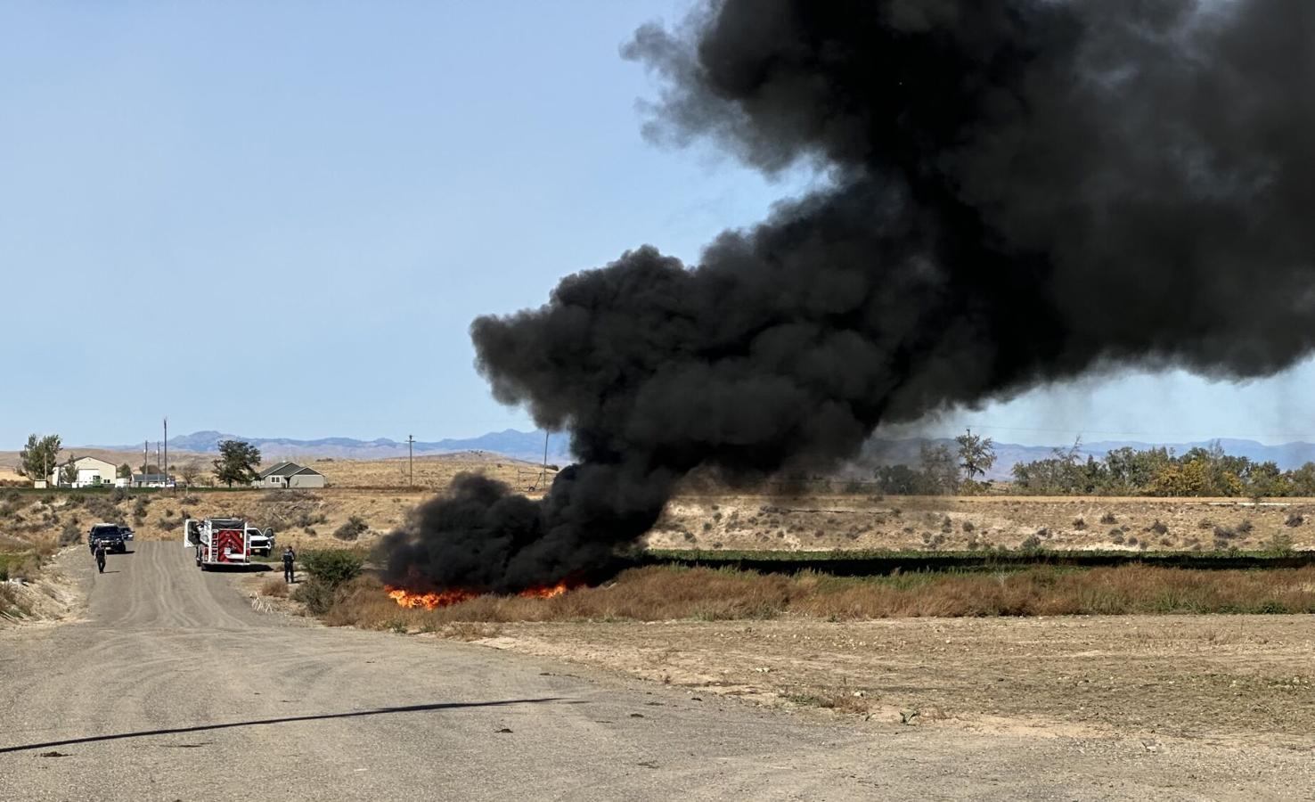 Black plume attributed to drip tape pile | Breaking News ...