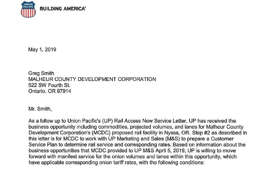 Union Pacific says yes to Treasure Valley Reload Center | Breaking News ...