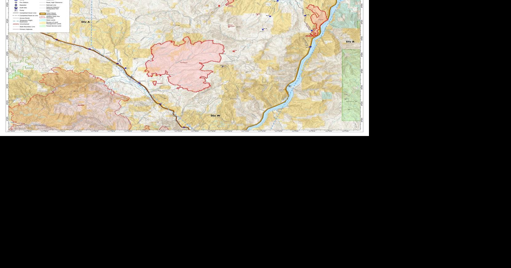 UPDATE: Storms on July 24 spread Badland Complex Fires to 19K acres ...