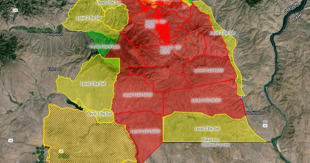 Go Now! Sheriff issues Level 3 evacuation notices for Durkee Fire ...