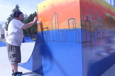 Graffiti artist at work | Local News | argusobserver.com