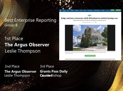 Argus brings home 10 awards from Oregon Newspaper Publisher Association ...