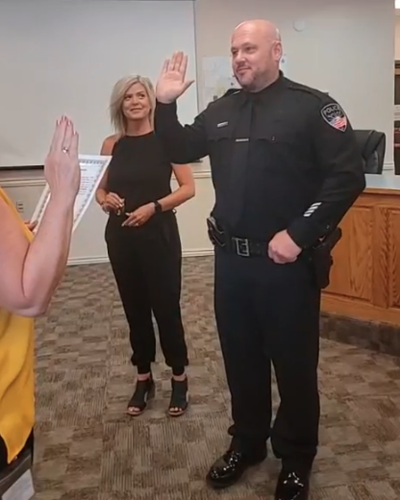 Chief Michael Iwai promotes Casey Walker to sergeant | | argusobserver.com