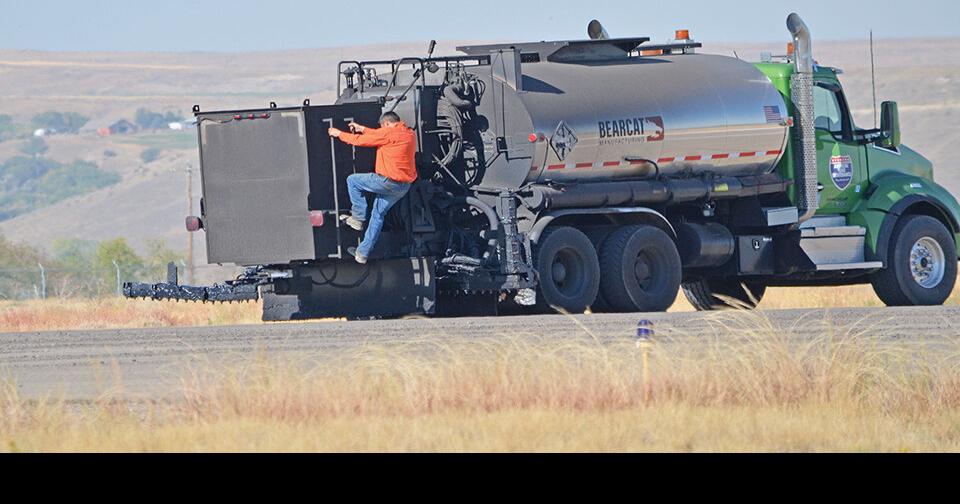Routine pavement maintenance shutters Ontario Municipal Airport through ...