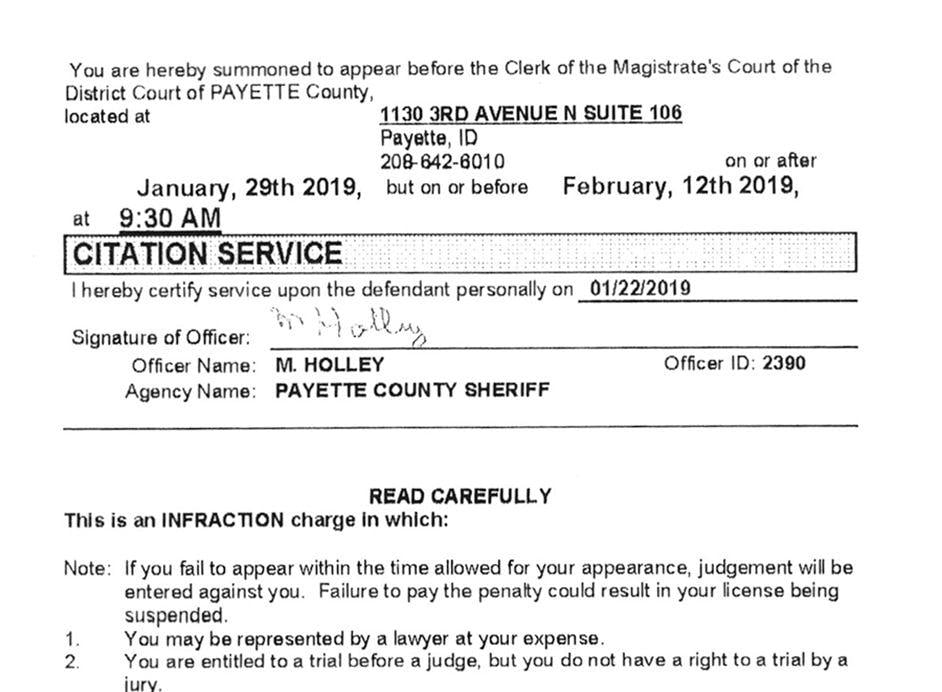 Handwritten tickets slip into history for Payette County Sheriff's ...