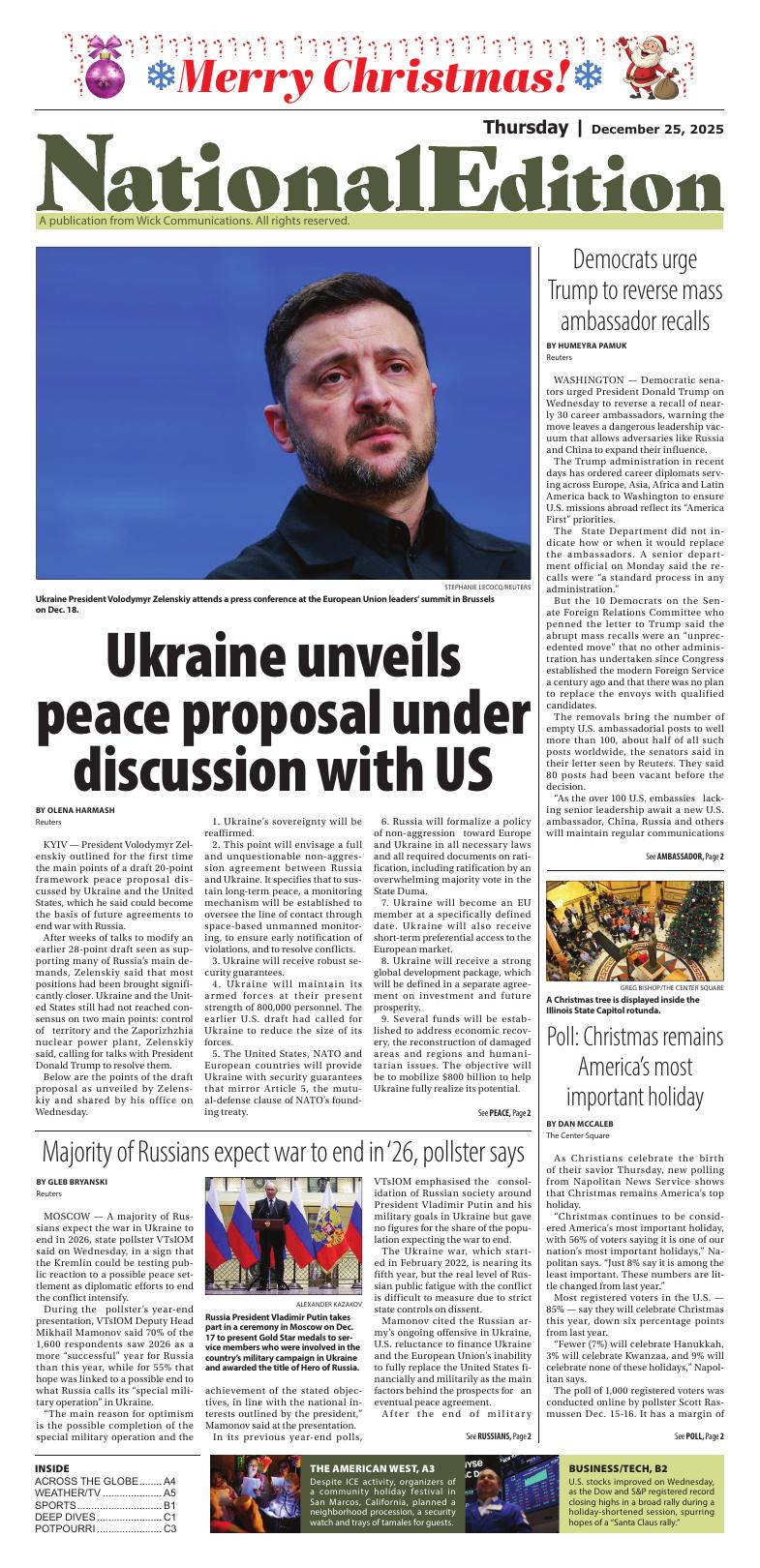 Page A1 | National Edition | argusobserver.com