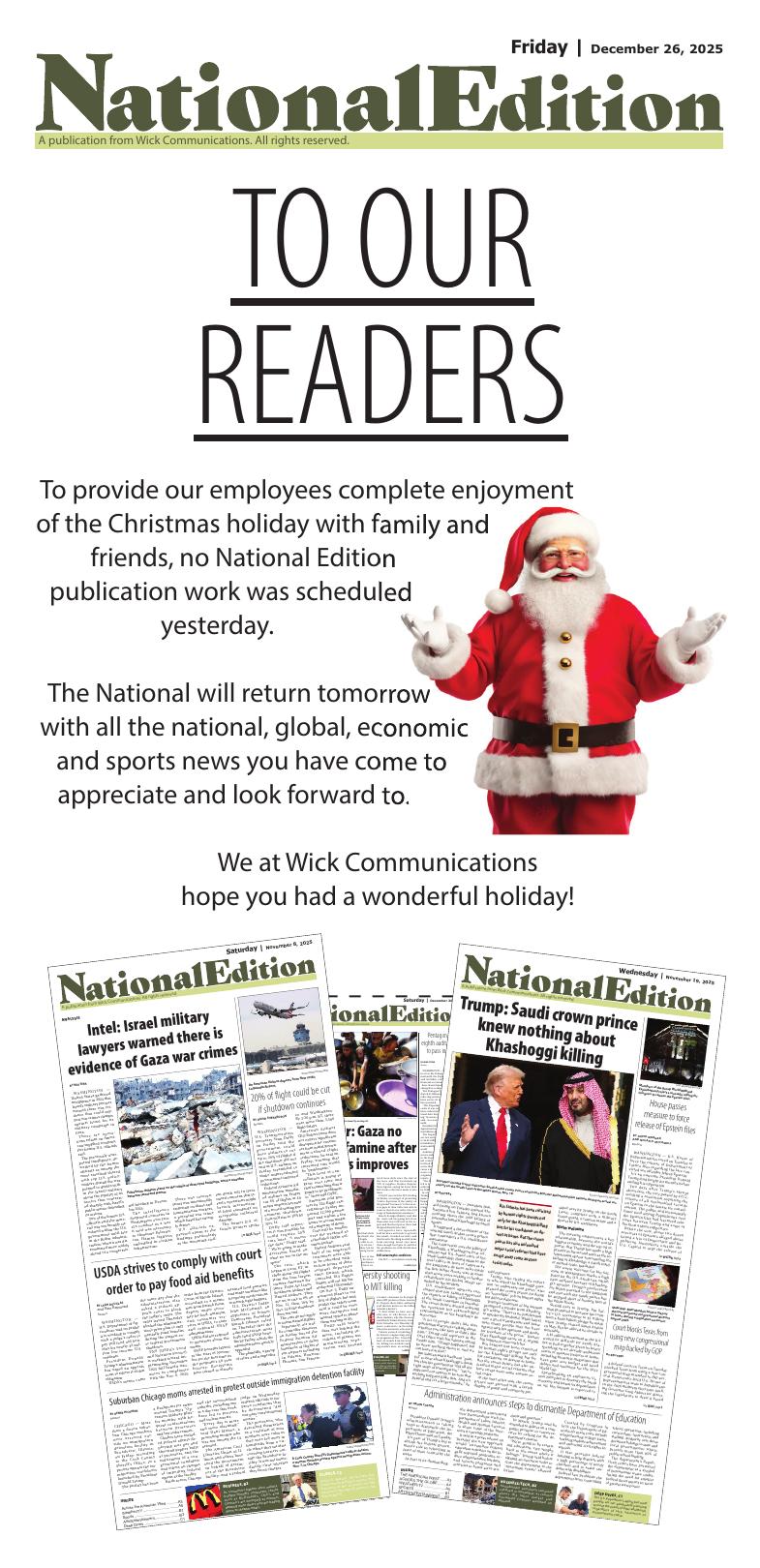 Page A1 | National Edition | argusobserver.com