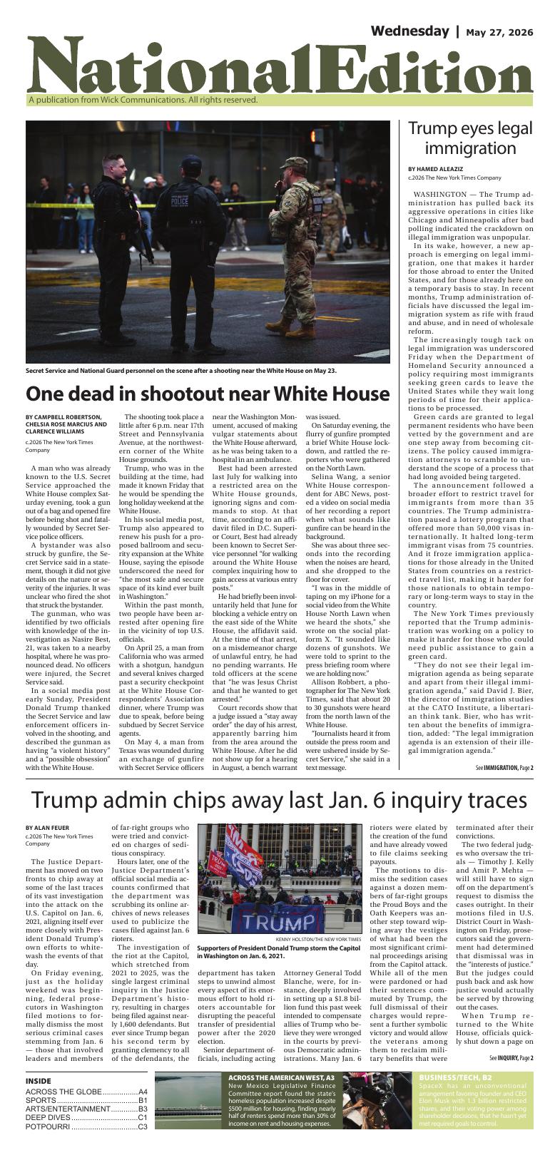 Page A1 | National Edition | argusobserver.com
