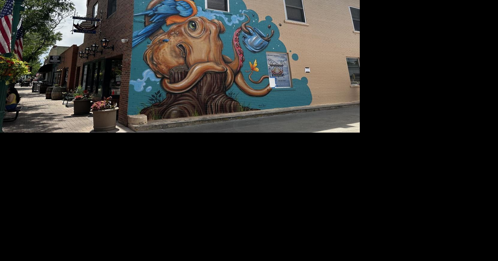 Octopus mural livens up Rheinlander Bakery’s exterior | Arts ...