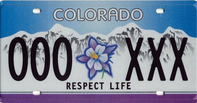 Where did those red, blue and black Colorado license plates come from ...