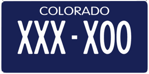 Where did those red, blue and black Colorado license plates come from ...