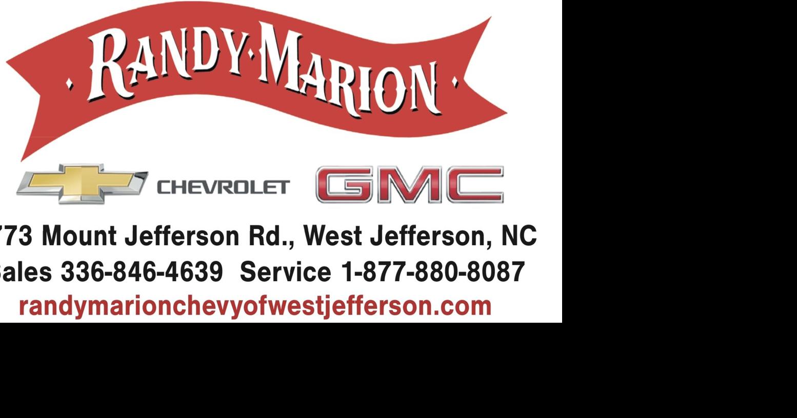 Randy Marion Chevrolet GMC of West Jefferson to provide Ashe County ...