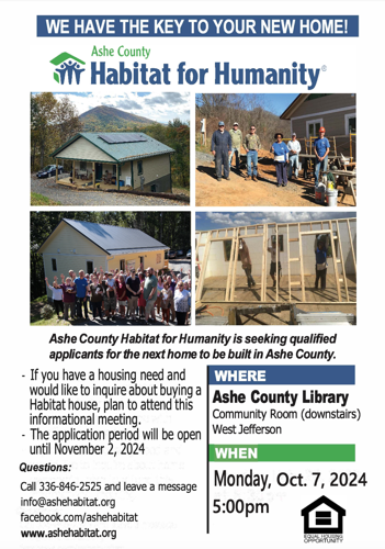 Ashe Habitat seeks applicants for next home build | News ...