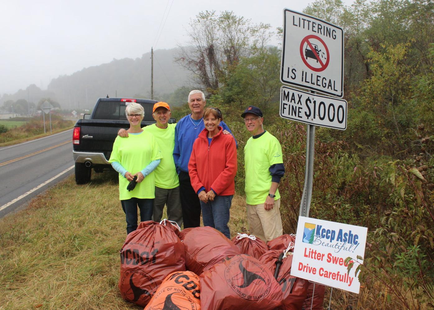 Keeping Ashe Beautiful: Fall Litter Sweep volunteers fill more than 500 ...