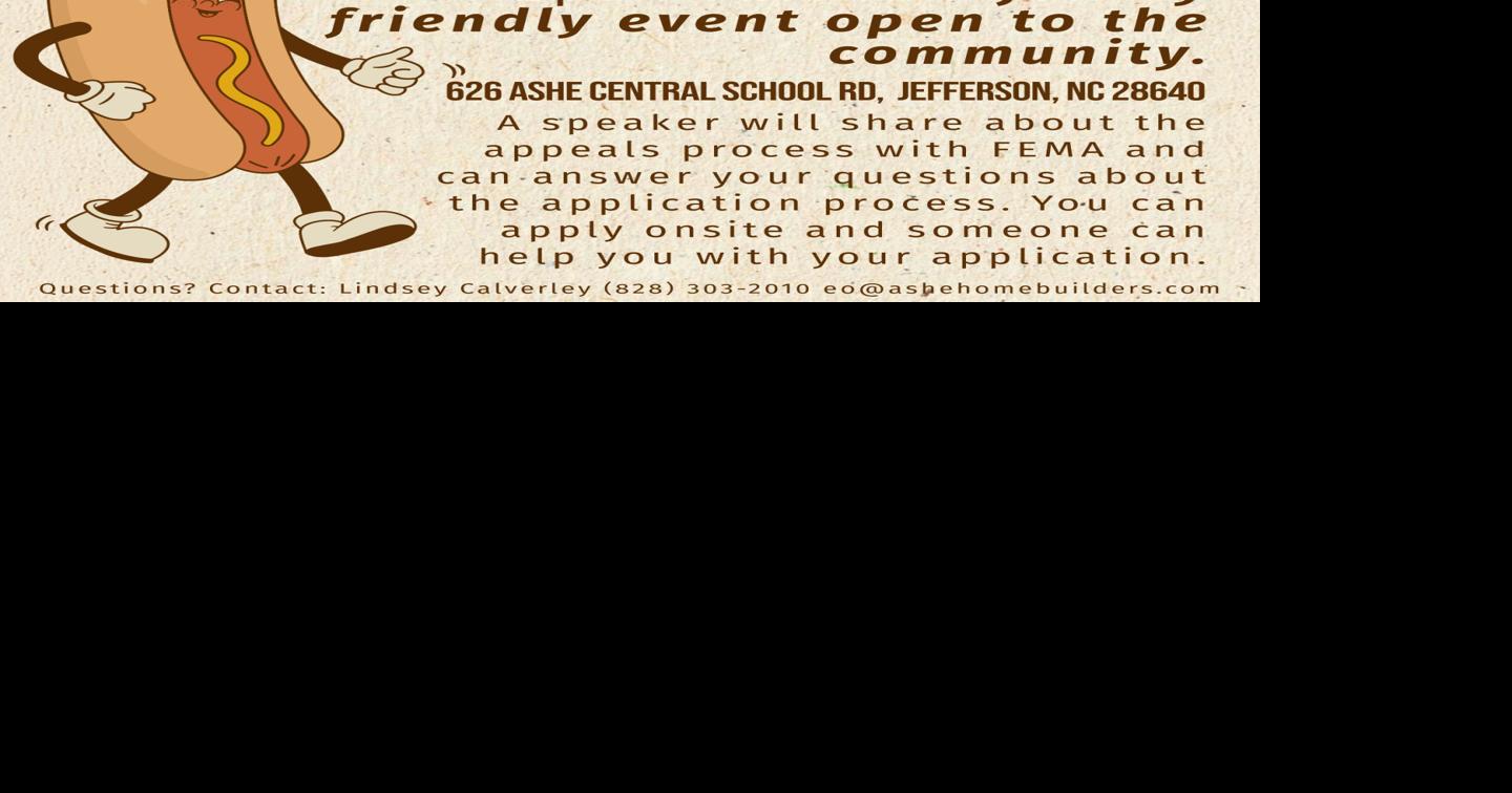 Hot dog lunch event to support community and provide FEMA Assistance ...