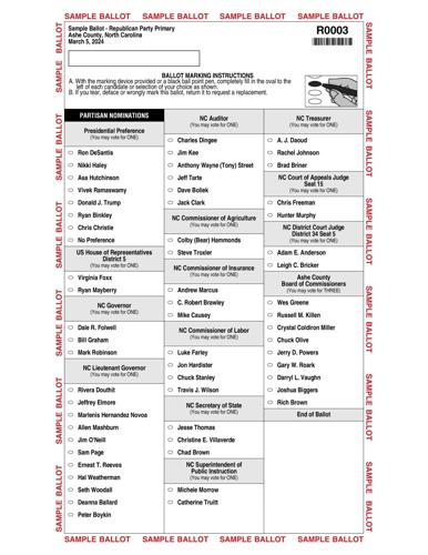 Primary early voting begins Thursday | News | ashepostandtimes.com