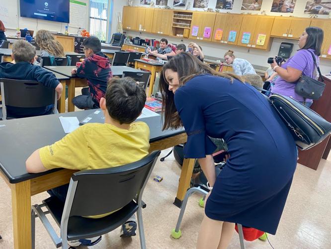 Highlighting ACMS: Board of Education tours middle school with students ...