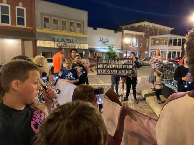 Children and adults gather in Nelsonville to memorialize Eli Spangler ...