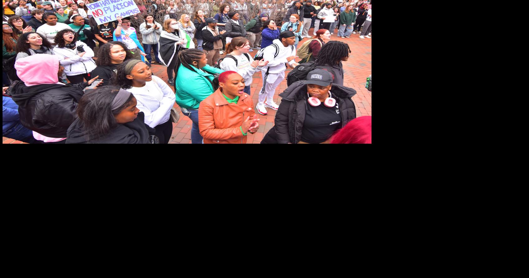Ohio University students gather, protest Senate Bill 1 | News ...