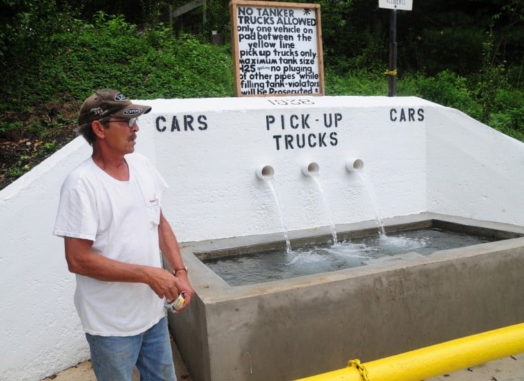 Legendary Buchtel water trough gets a face-lift | News ...
