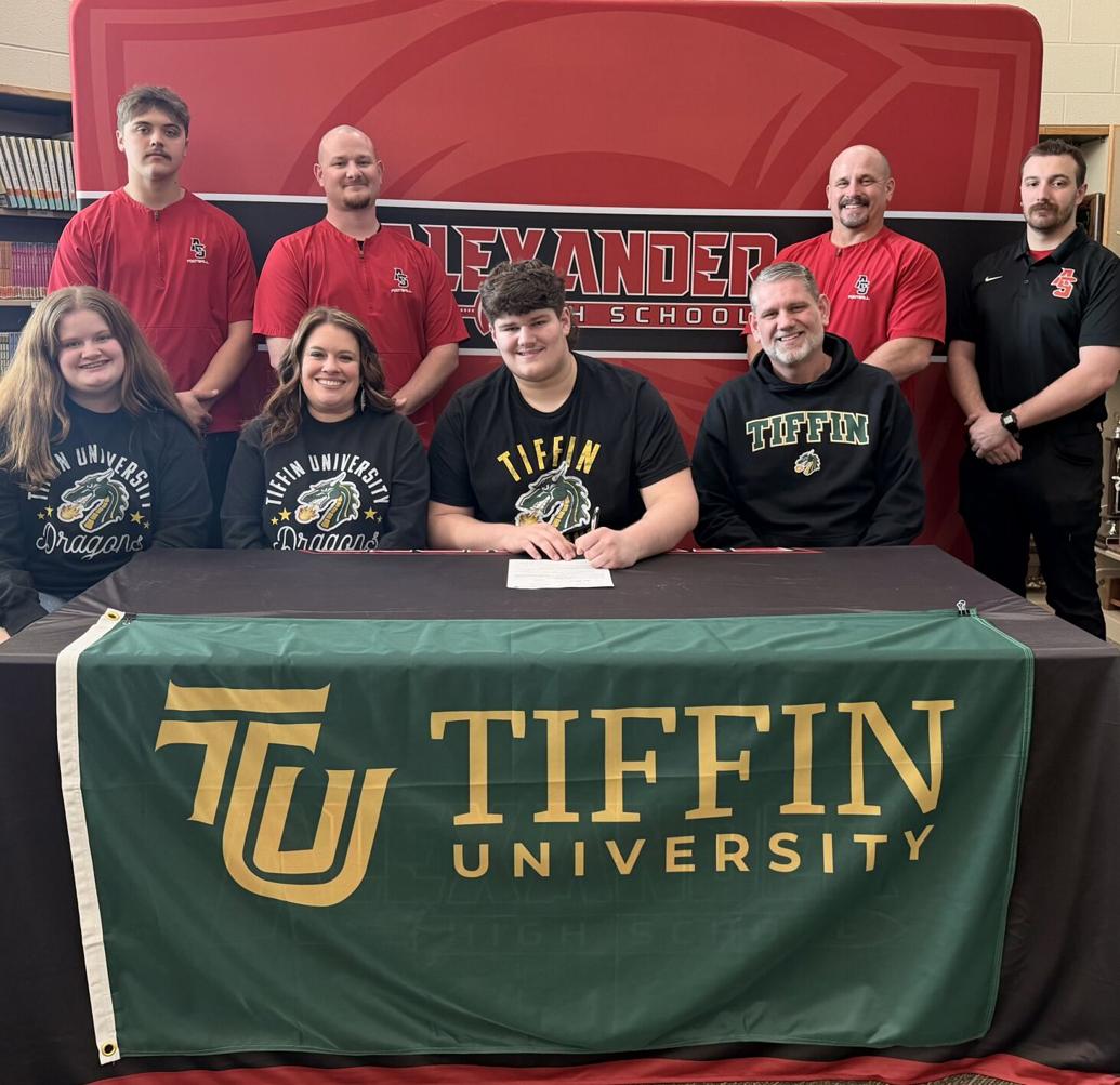 Alexander's Nate Graves commits to Tiffin University football | Local ...