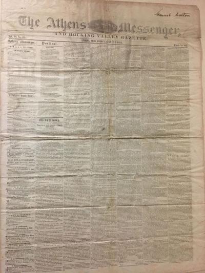 Recording the paper of record | News | athensmessenger.com