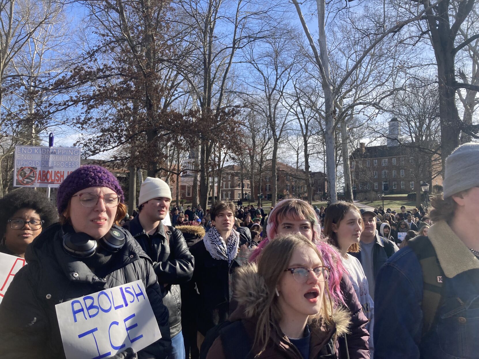 Ohio University students hold anti-ICE protest on College Green | News ...