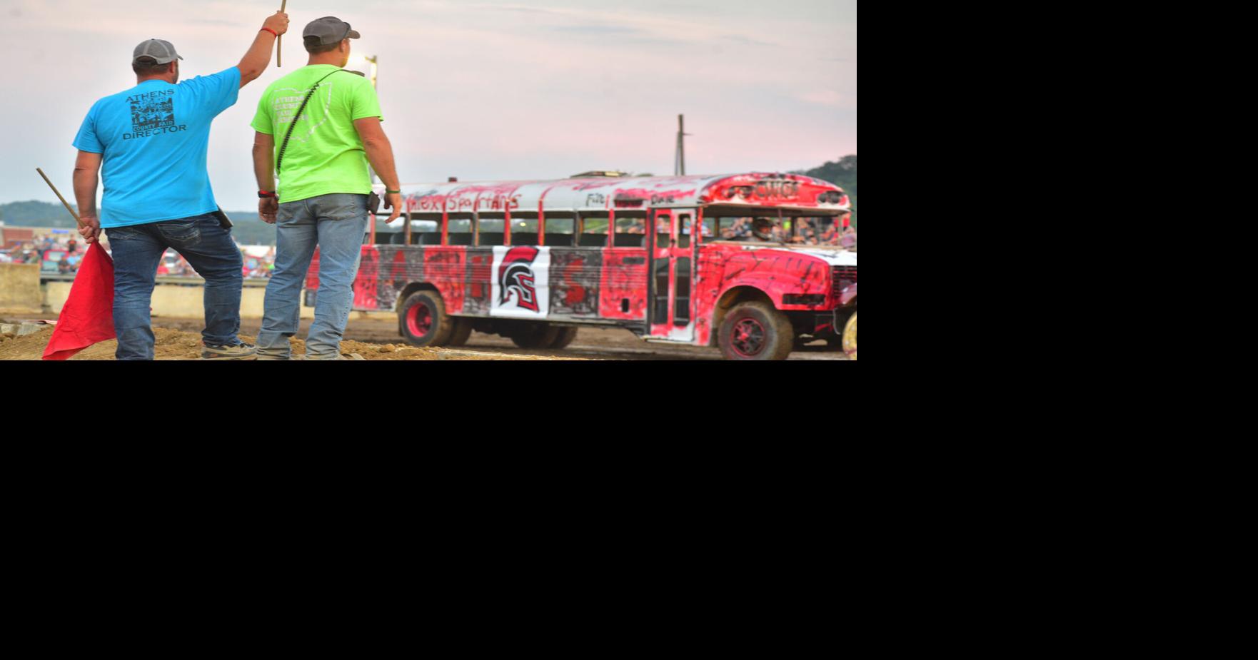 Federal Hocking wins first ever school bus demolition derby | Athens ...