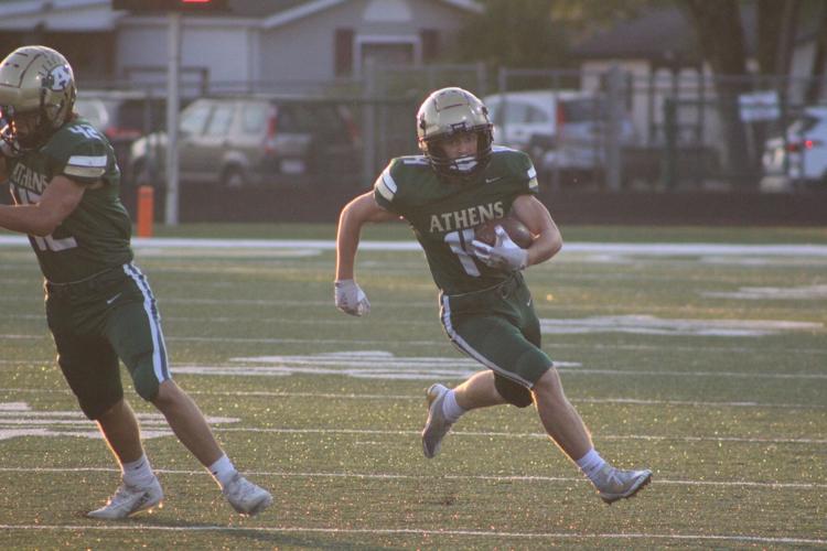 Sutton soars as backfield depth shines in Athens' thrashing of Vinton ...