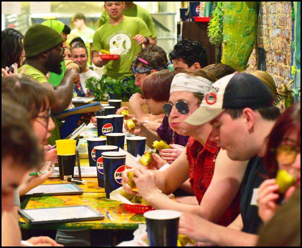 Dynamic duo wins annual pickle eating contest | News | athensnews.com