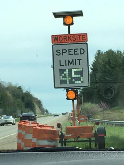 U.S. Rt. 33 work zone using new variable-speed limit signs | Local News ...