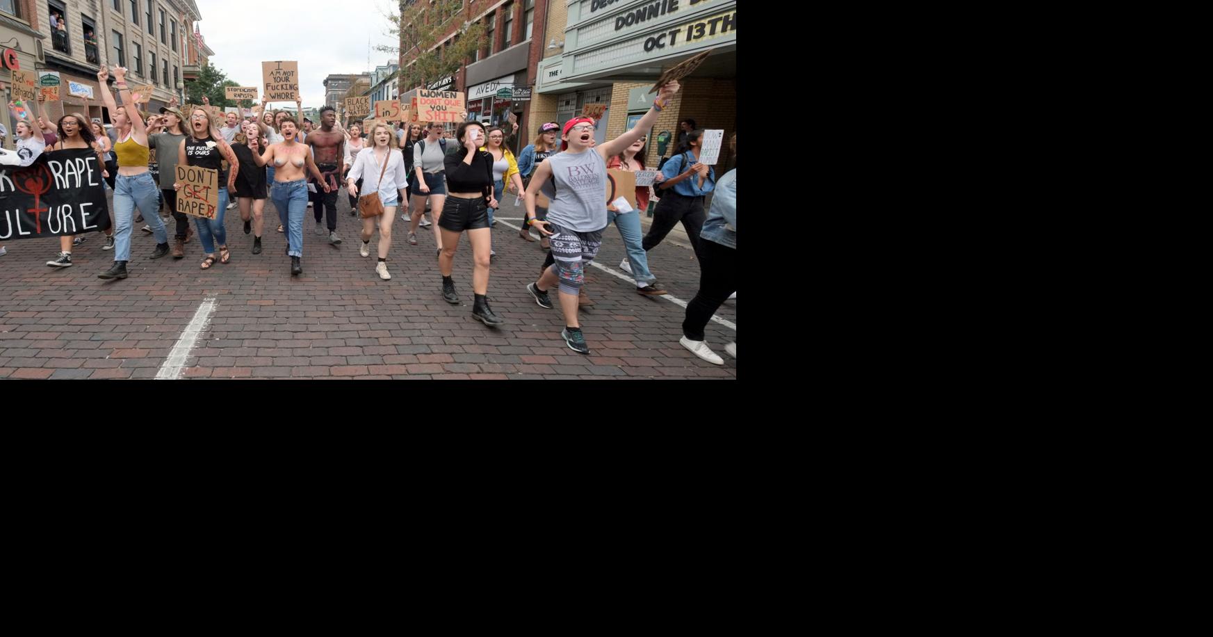 Anti-rape culture activists crash Homecoming Weekend | Local News ...