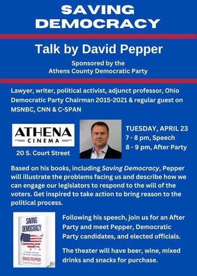 "Saving Democracy" talk by David Pepper | Miscellaneous | athensnews.com