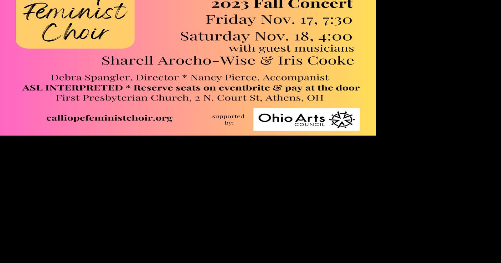 Calliope 2023 Fall Concerts: A place by the fire for everyone! | Music ...