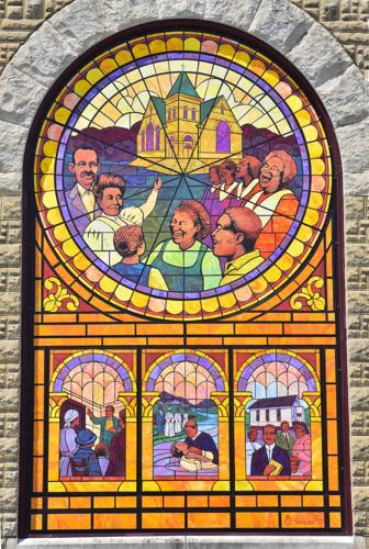 Mount Zion reveals 'stained glass' mural | | athensnews.com