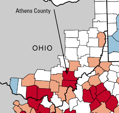 Athens County remains ‘distressed,’ feds say | Local News | athensnews.com