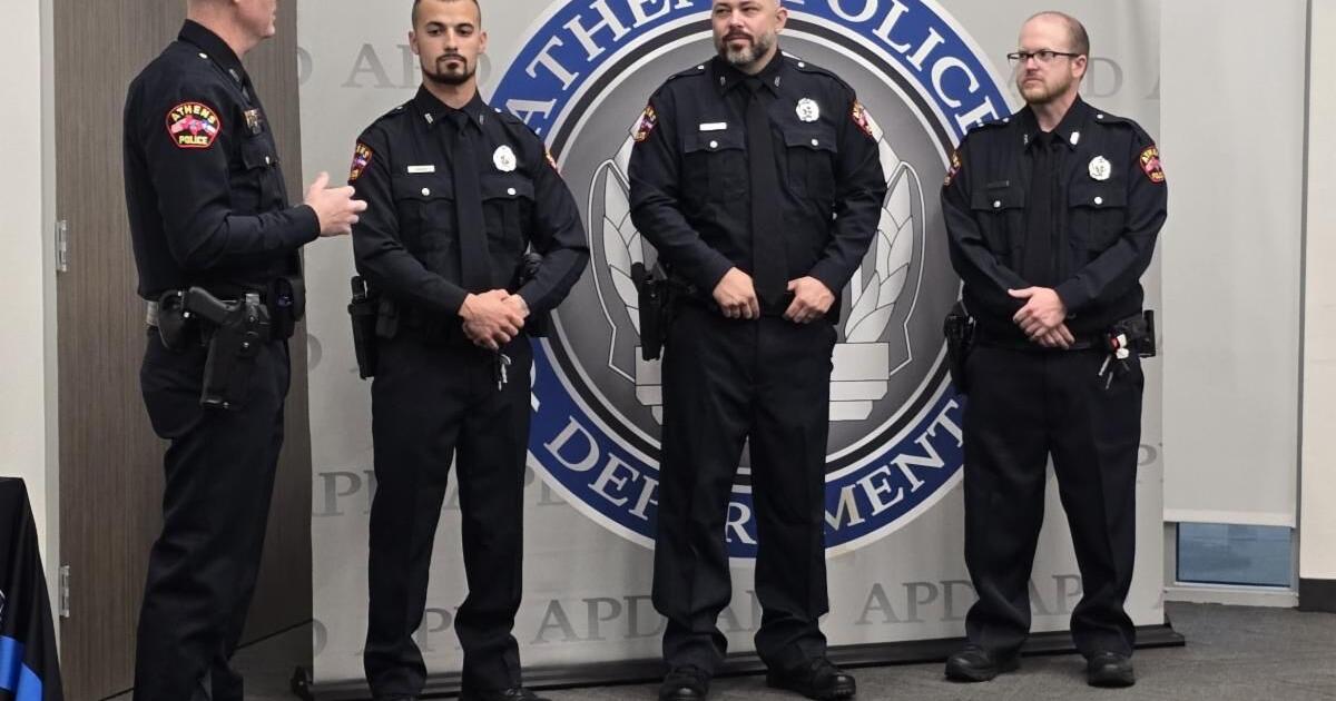 Athens PD holds pinning ceremony | News | athensreview.com