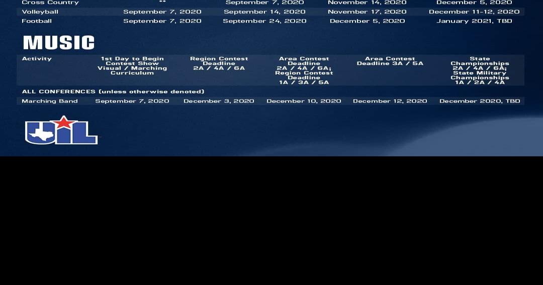 UIL announces fall sports plan | News | athensreview.com