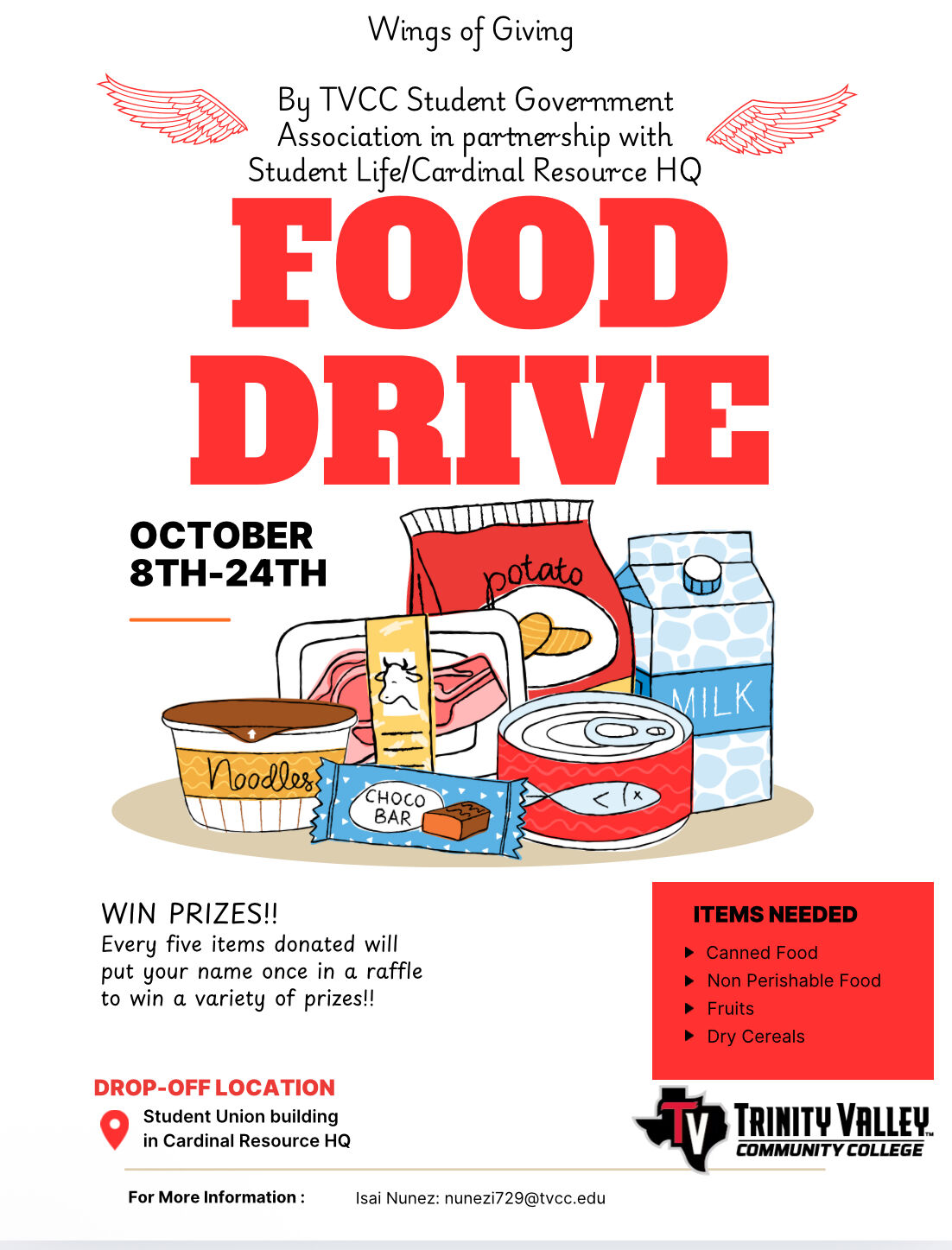 TVCC Launches "Wings of Giving" Food Drive | News | athensreview.com