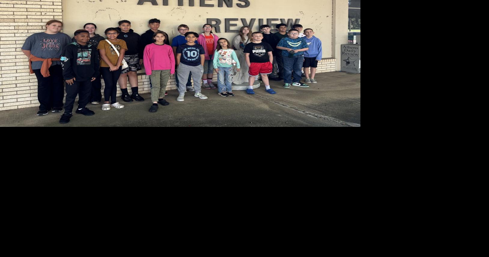 Murchison ISD students visit Athens Review | News | athensreview.com