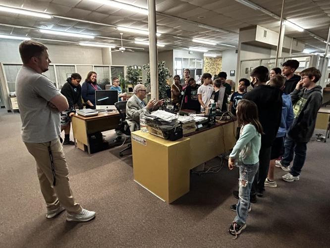 Murchison ISD students visit Athens Review | News | athensreview.com
