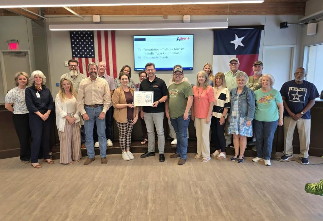 Athens recognized as Tourism Friendly Texas Certified Community | News ...